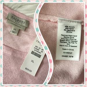 Talbots | Sweaters | Talbots Factory Pale Pink Cashmere Blend Crewneck ...